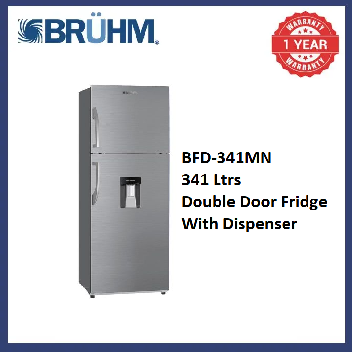 Best price for Bruhm BFD-341MN 341 Ltrs Fridge No Frost Double Door ...