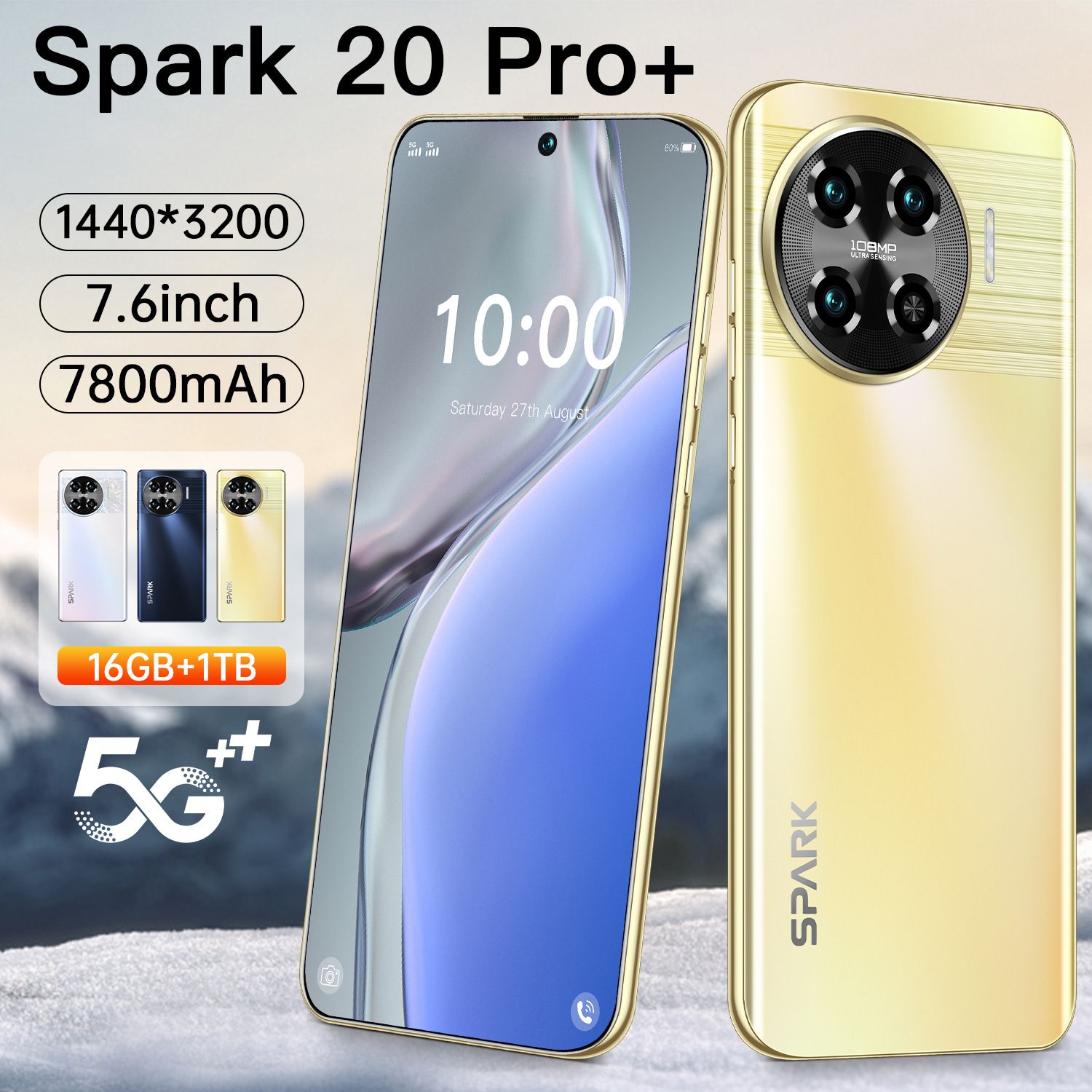 Best price for NEW Smartphone Spark 20 Pro 16GB+1TB(Dual SIM) Android ...