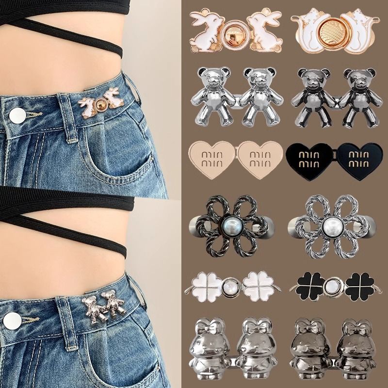 Best price for 2-piece universal waist tightening button seamless pants ...