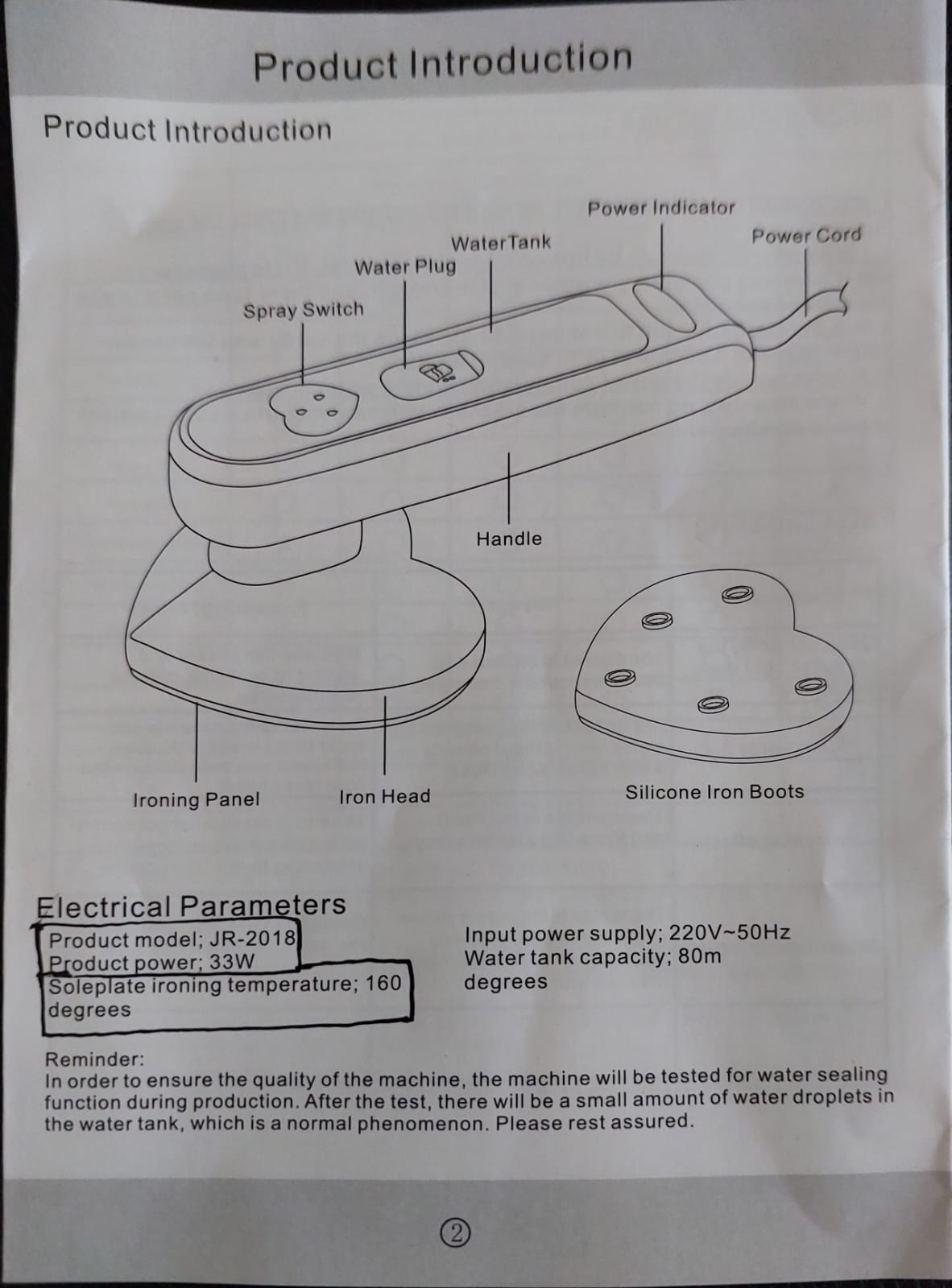 Best price for Low Power Travel Iron Box with Spray Option - 33W Color ...