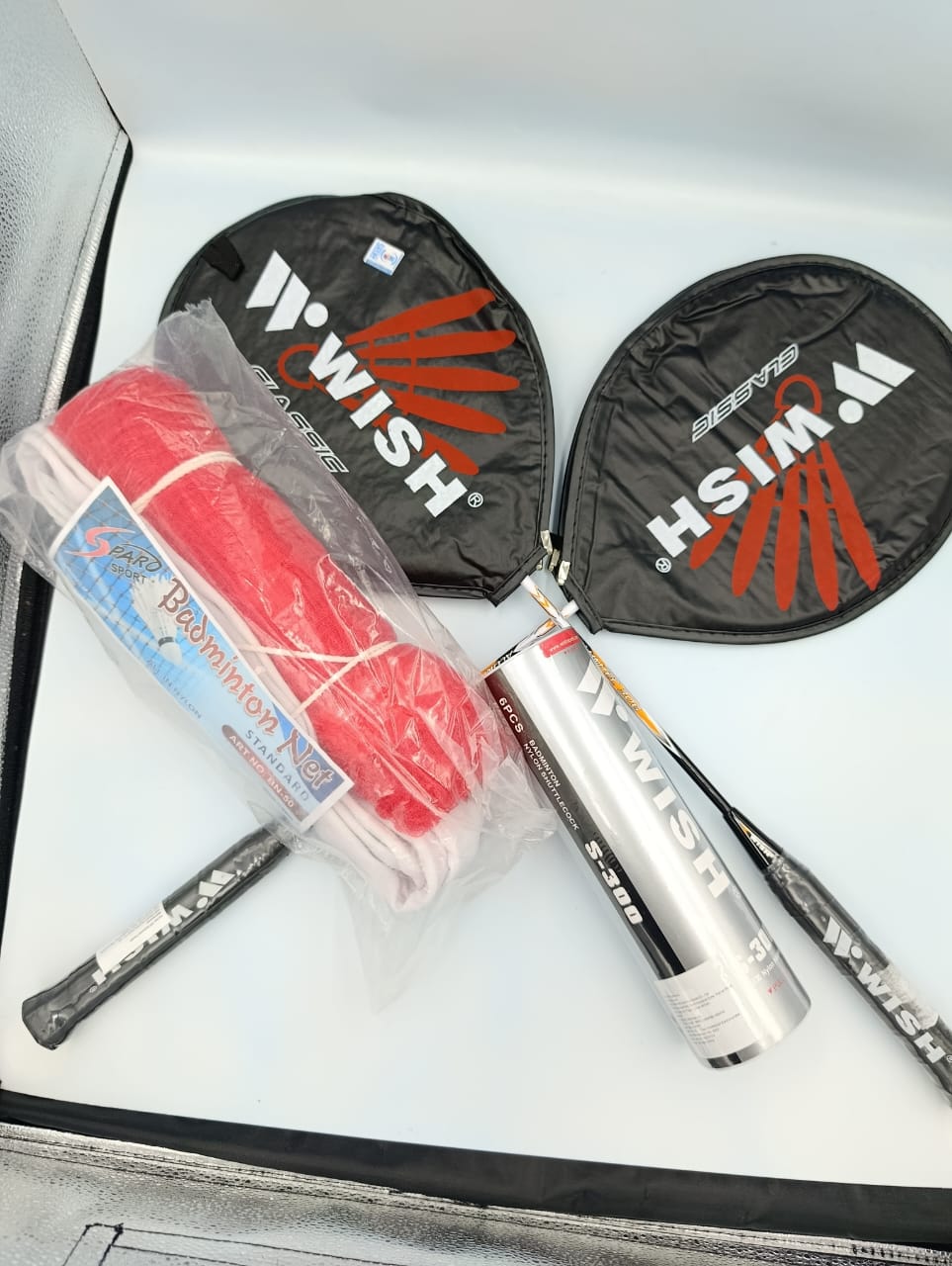Best price for WISH Badminton Combo Set, 2 Rackets 1/2 Cover, 6 ...