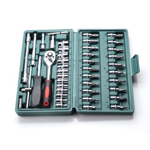 Best price for 46Pcs Carbon Steel Wrench Socket Spanner Screwdriver ...