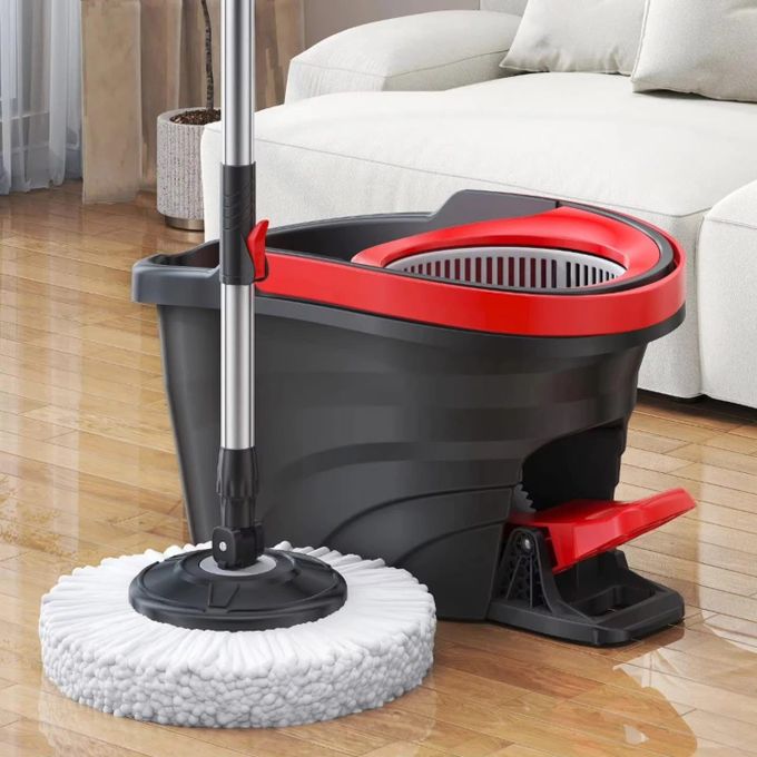 Best price for Pedal Spin Mop & Bucket Set – 360° Rotating Microfiber ...