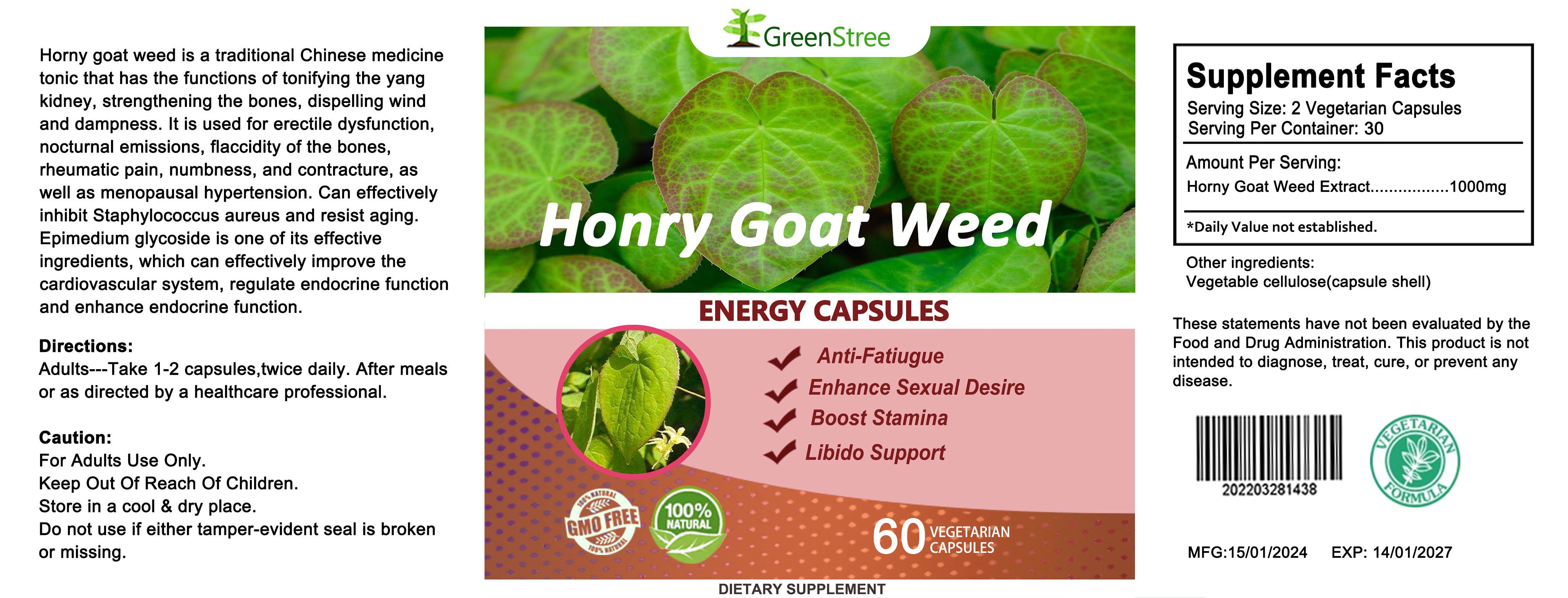 Best price for Horny Goat Weed Pills Increase Sex Drive Libido Boost ...