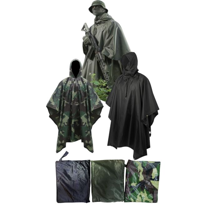 Best price for Tactical Unisex Waterproof Raincoat Poncho combat wear ...