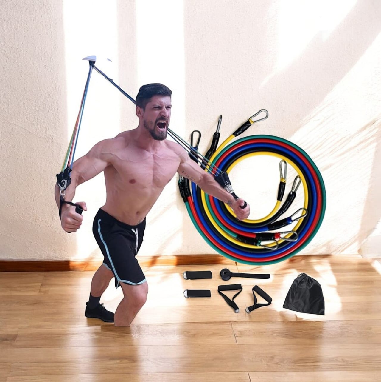 Best price for Set Of Rope Fitness Resistance Band Crossfit Latex Tube ...