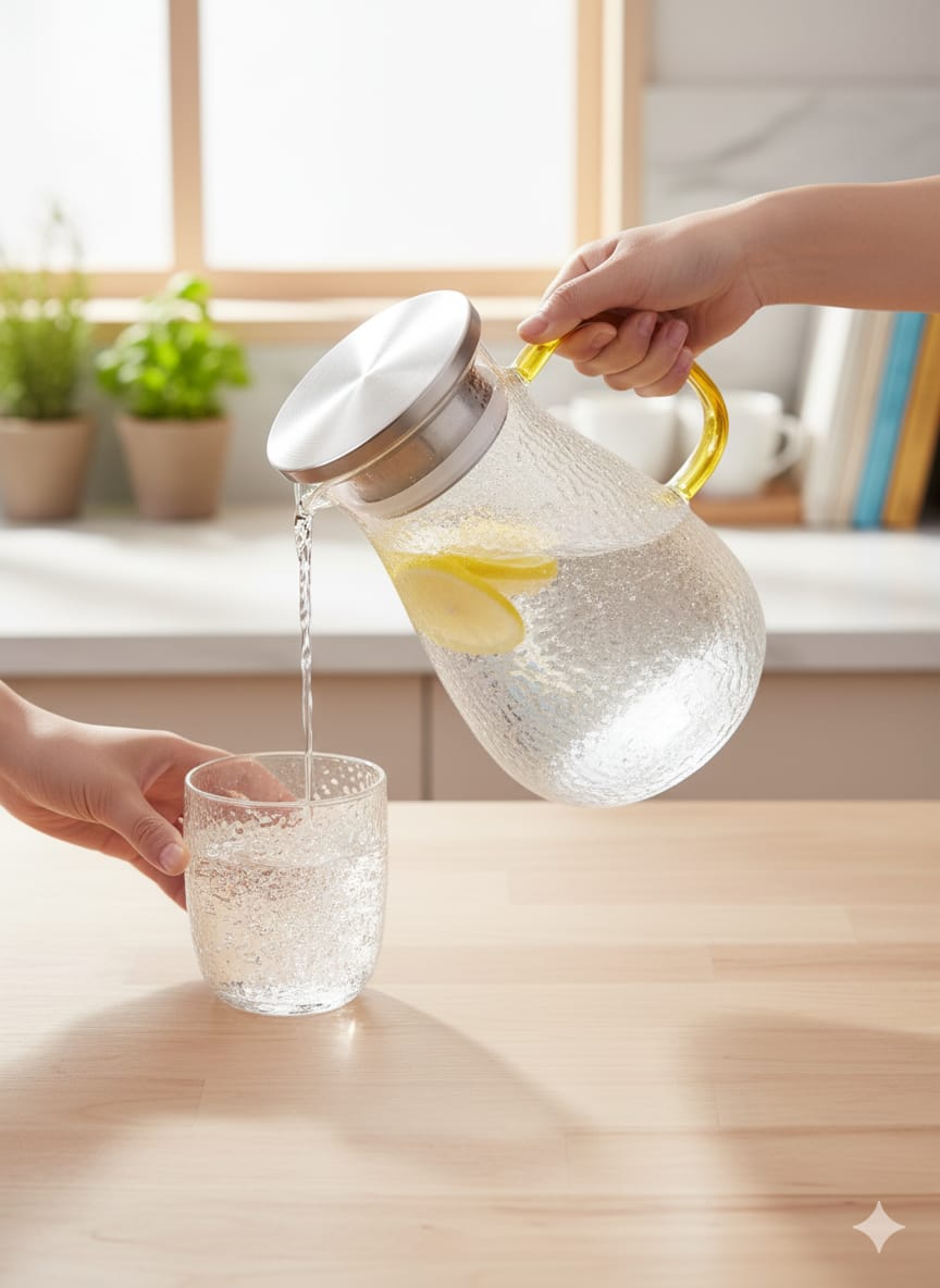 Best price for 1pc Borosilicate Frosted Jug this jug can be used in ...