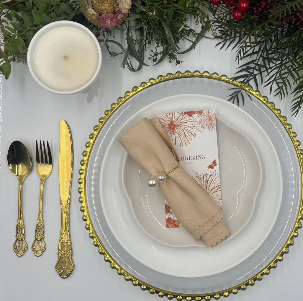 Best price for Gold Charger Plates, 13 Inch Gold Chargers for Dinner ...