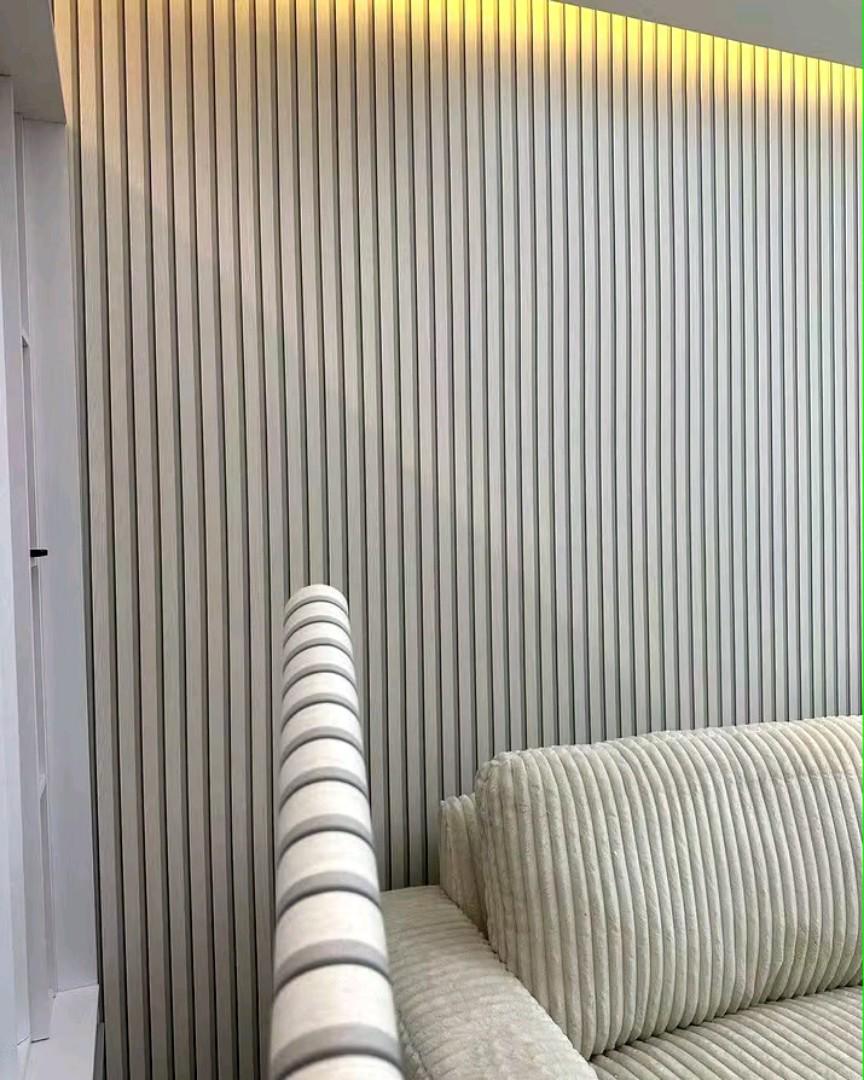 Best price for Fluted Wall Panel Effect Wallpaper Home Color-Light ...