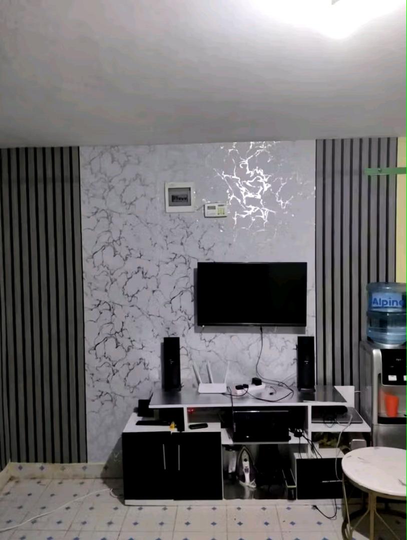 Best price for Fluted Wall Panel Effect Wallpaper Home Color-Light ...