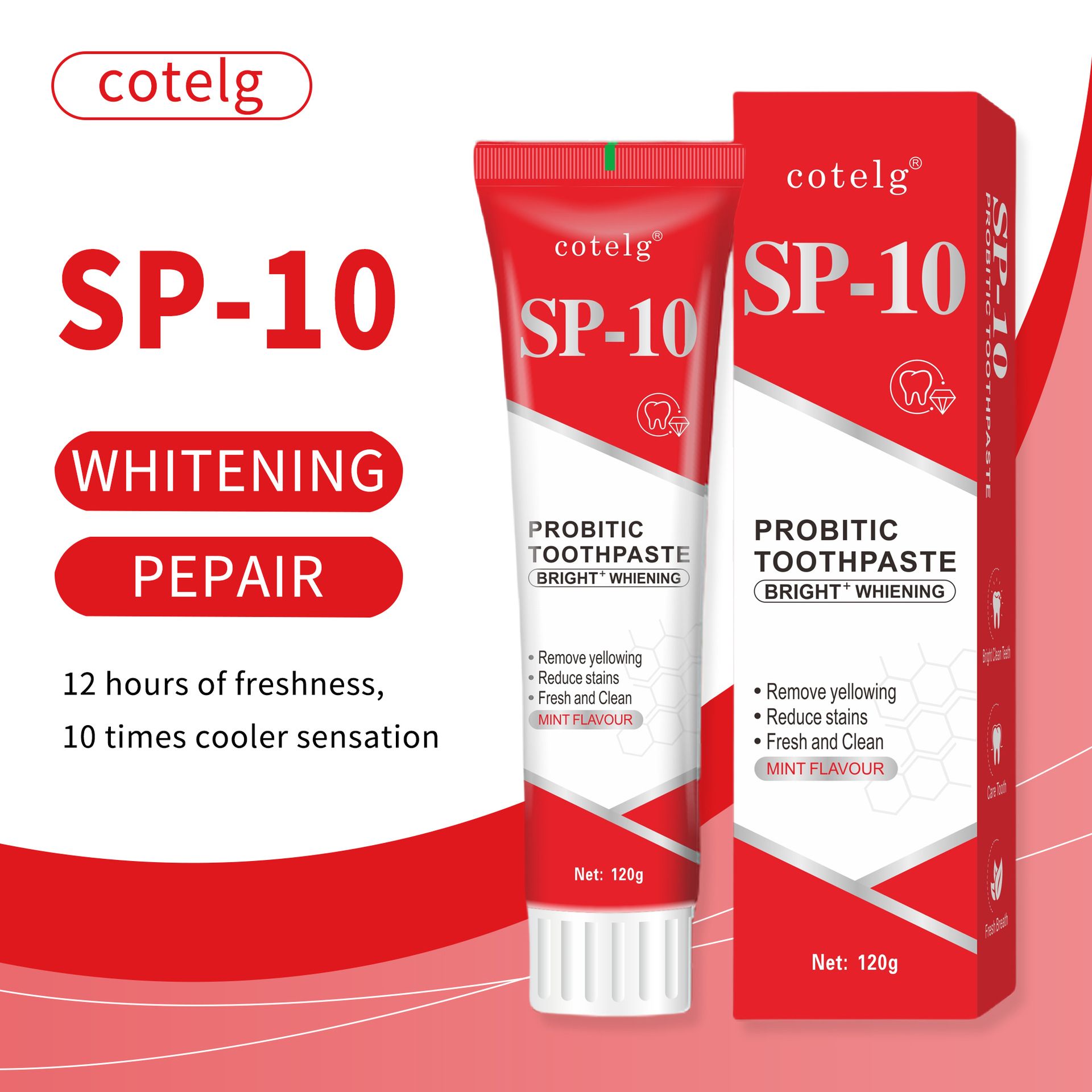 Best price for Sp10 Probiotic Toothpaste Tooth Brightening Remove ...