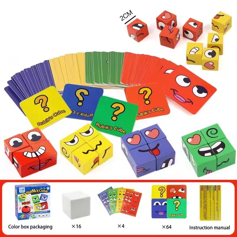 Best price for Kids Face Change Expression Puzzle Building Blocks ...