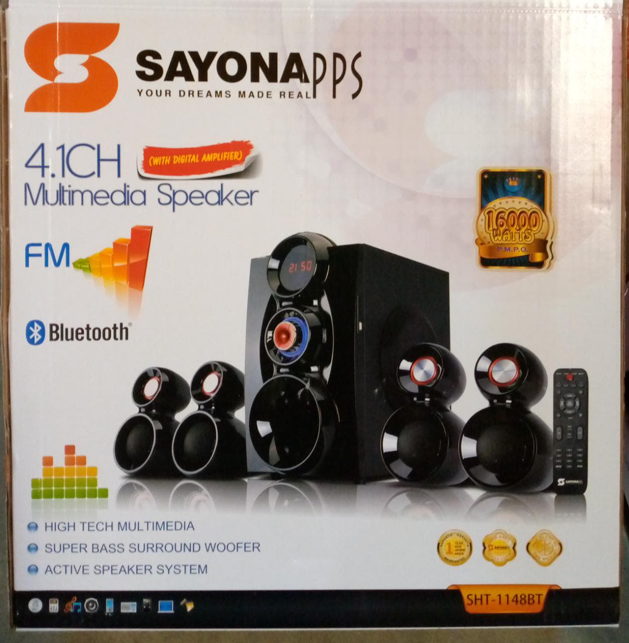 Best price for 🔊 Feel the Boom with Sayona 4.1 Woofer – Model 1149 ...