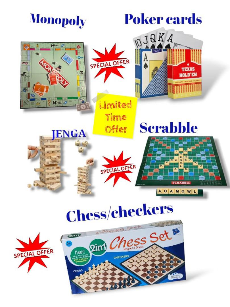 Best price for Board Game Combo Set chess 2 in 1 Checkers Scrabble ...