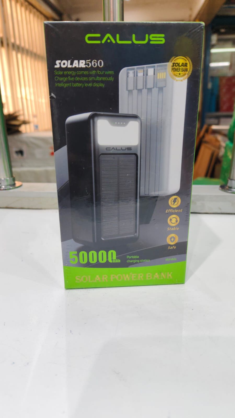 Best price for SOLAR POWERBANK, 50000mAh CAPACITY, CHARGE OUTPUT UPTO 5 ...