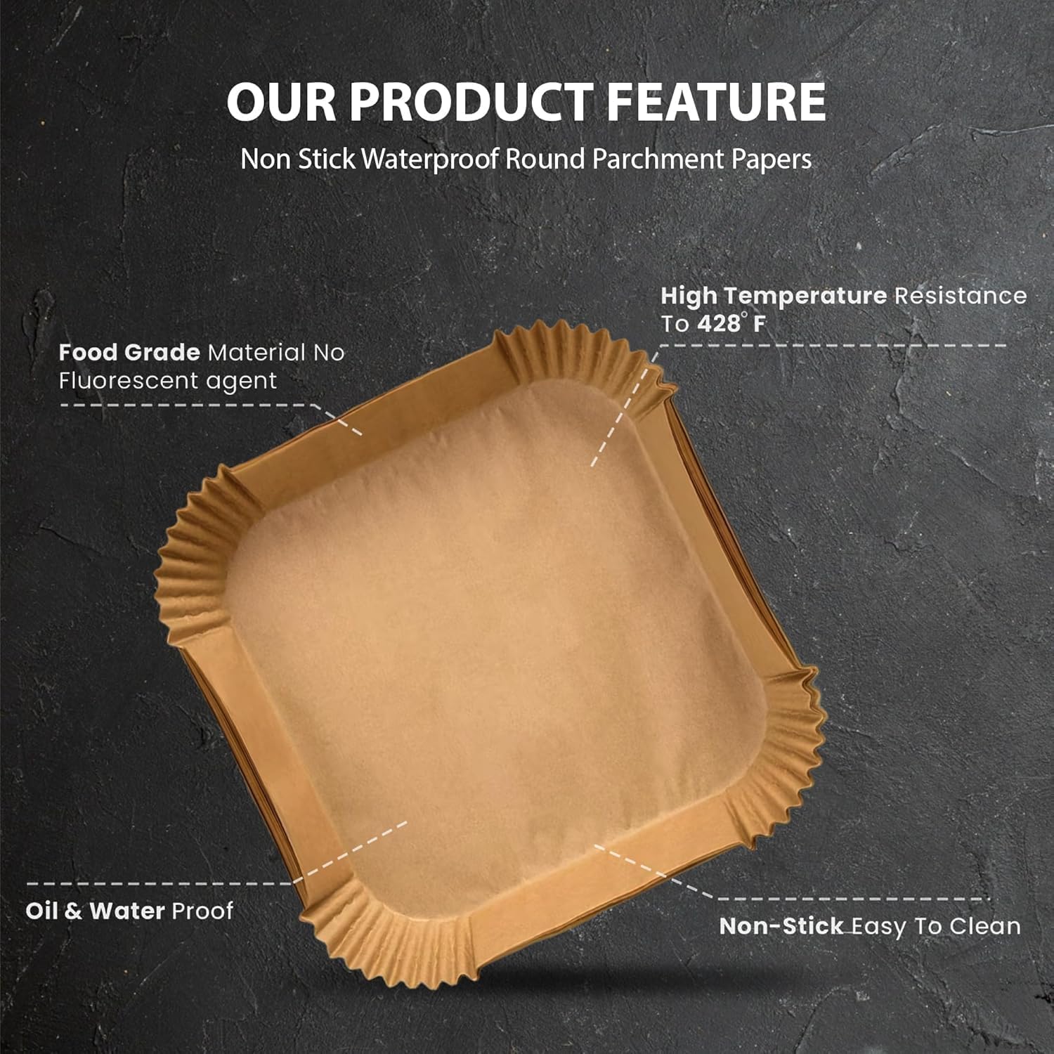 Best price for Air Fryer Paper Liners 100Pcs 20cm Non stick and oil ...