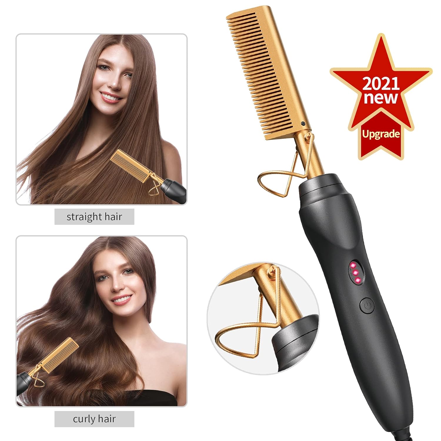 Best price for Electric Hot Comb Hair Straightener - Pressing Combs ...