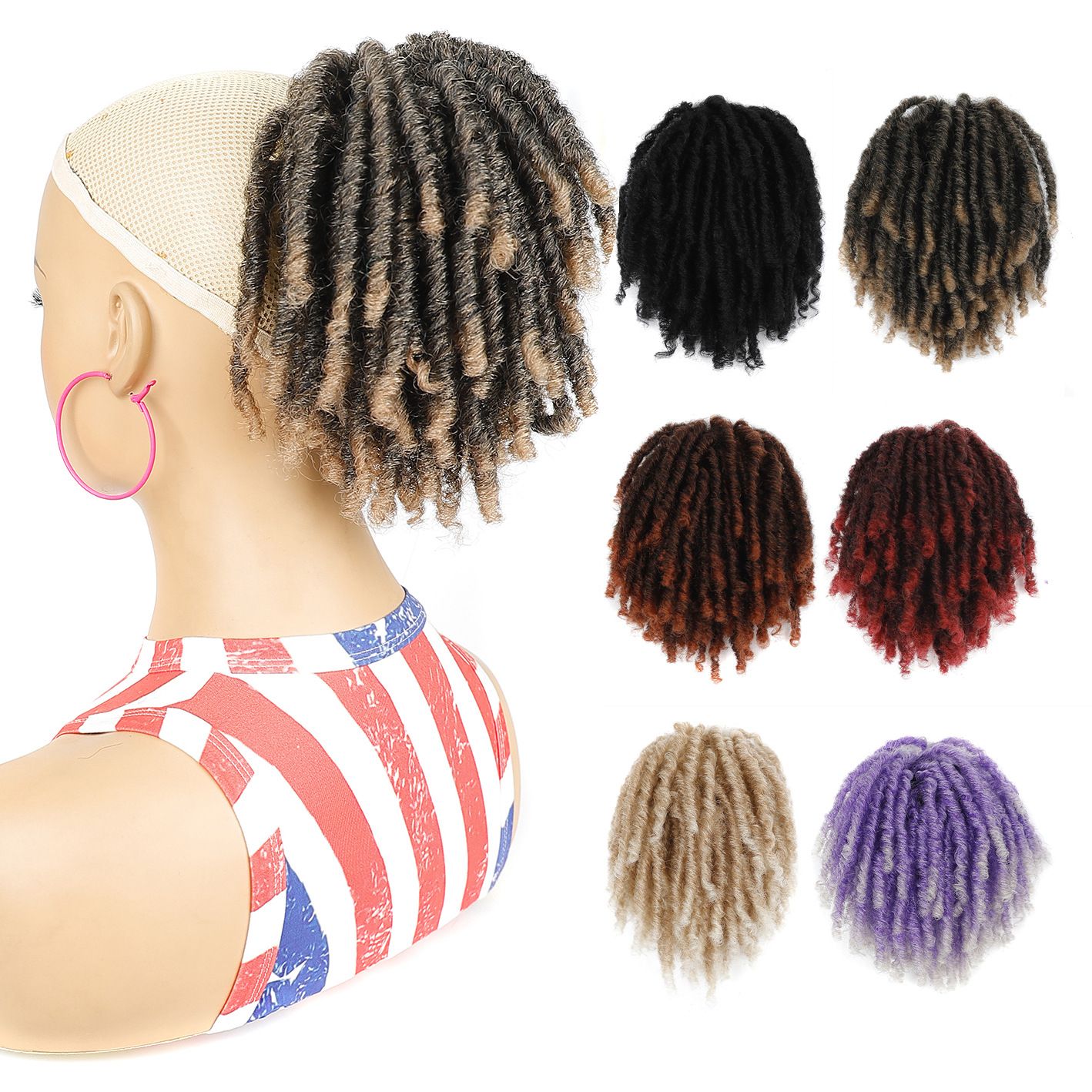Best price for Alibaba Puff Short Afro Kinky Curly Pony Tail Hair Piece ...