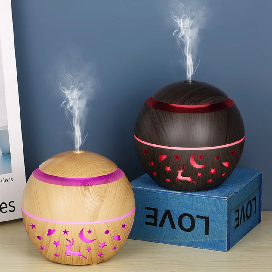 Best price for Wood Mushroom Humidifier & Diffuser with LED Light ...