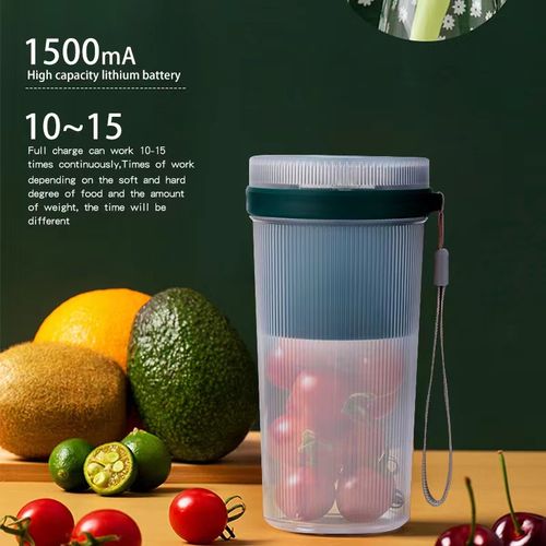 Best price for Jubake rechargeable 400ml portable blender Color-Clear ...