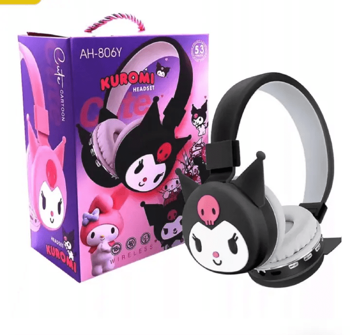 Best price for Cartoon Themed AH-806Y Kids Wireless Headphones ("Kuromi headset") Color-Black ...