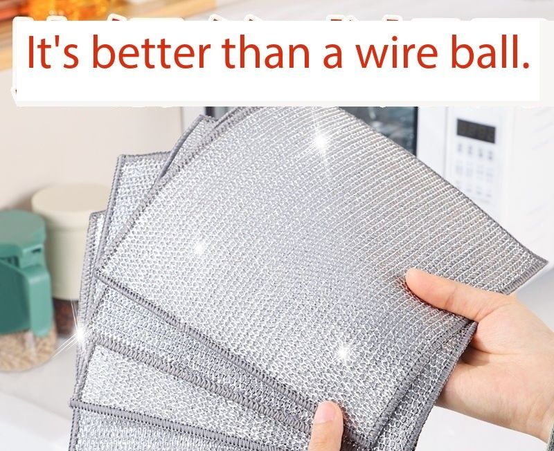 Best price for Steel wire rag double-sided mesh dishcloth, non-staining ...