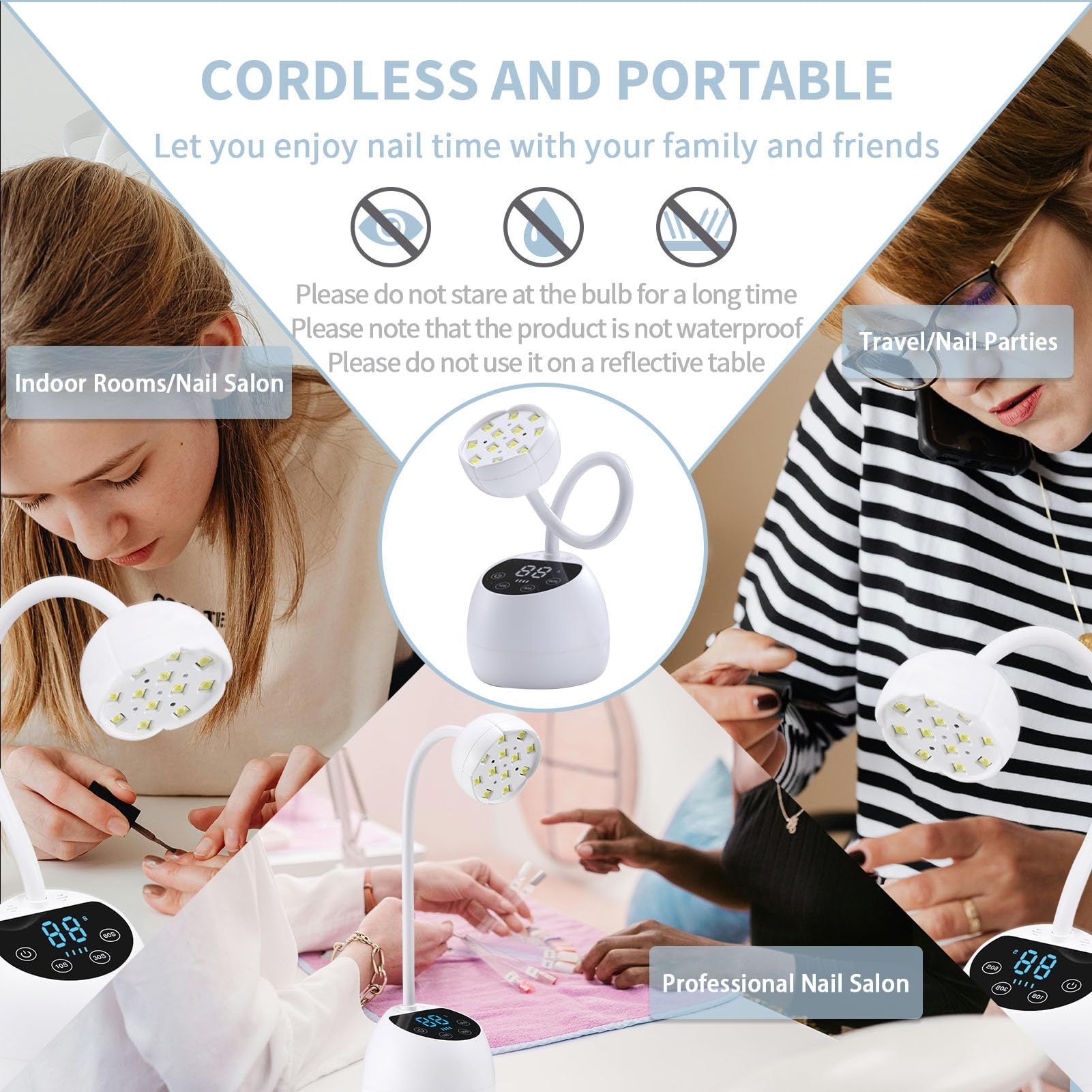 Best price for Mini UV Nail Lamp with Smart Auto Sensor and Display, 12 ...