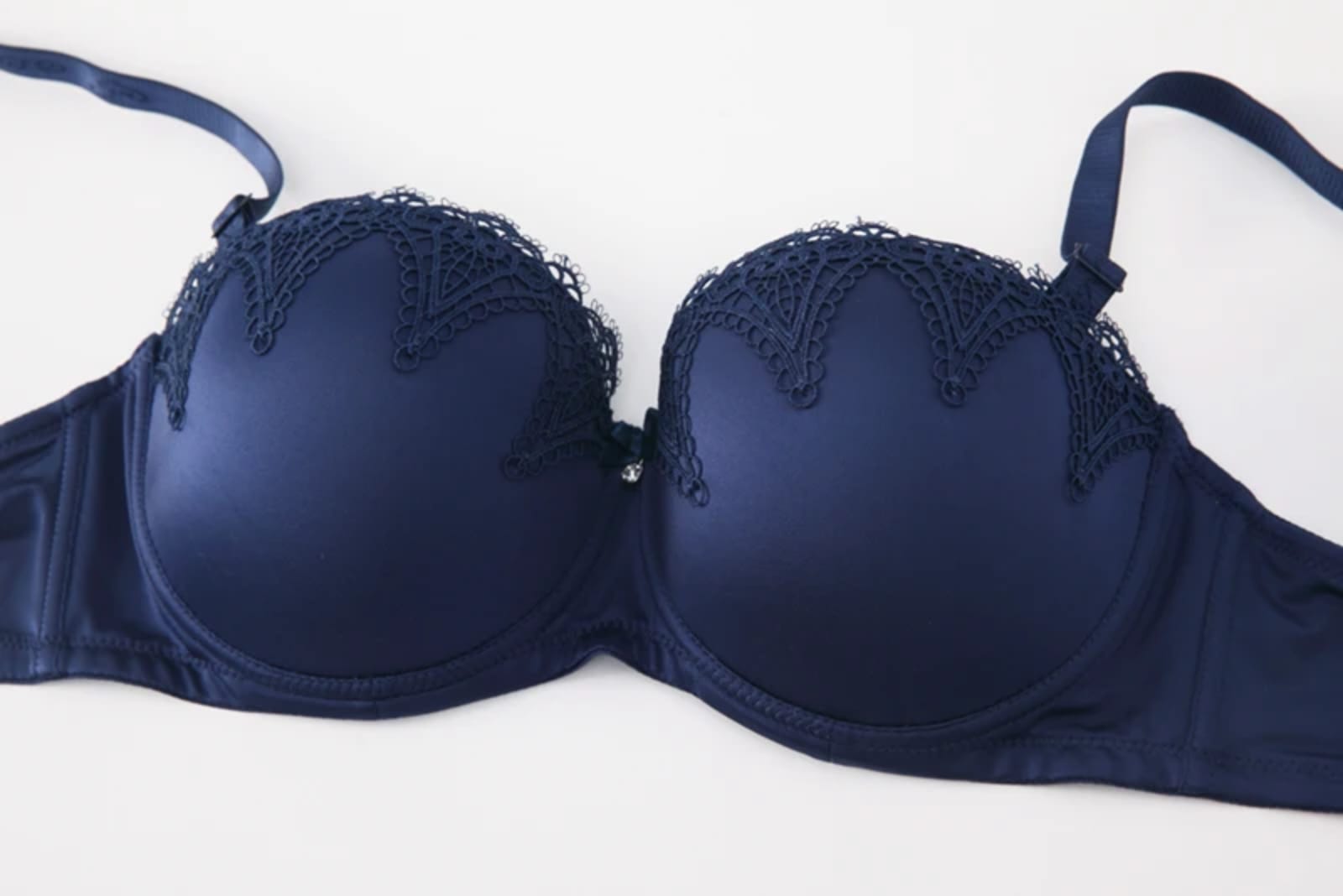 Best price for Lace Underwire Bra with Scalloped Edge – Slightly Padded ...