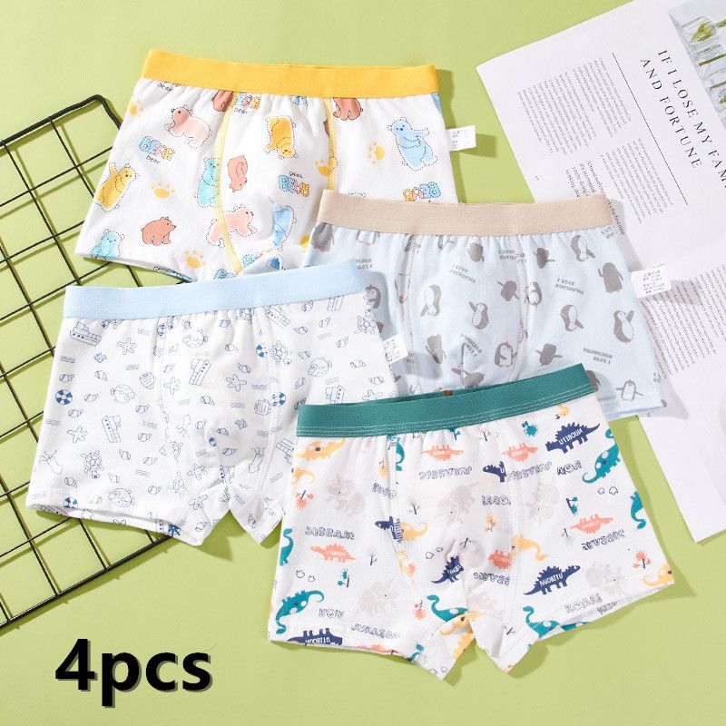 Best price for 4pcs Children's underwear, boys' fine shuttle cotton ...