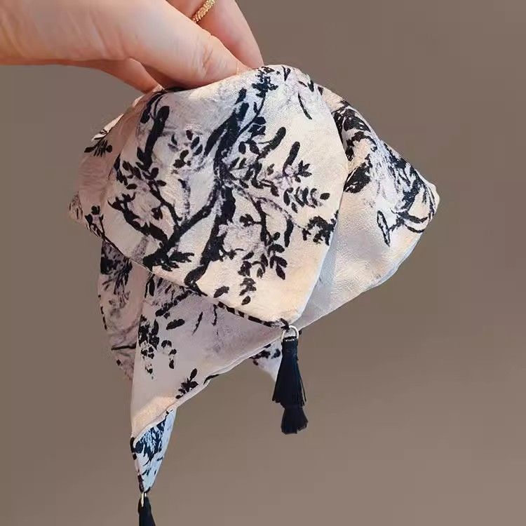 Best price for Ink wash Danqing~New Chinese style square scarf, large ...