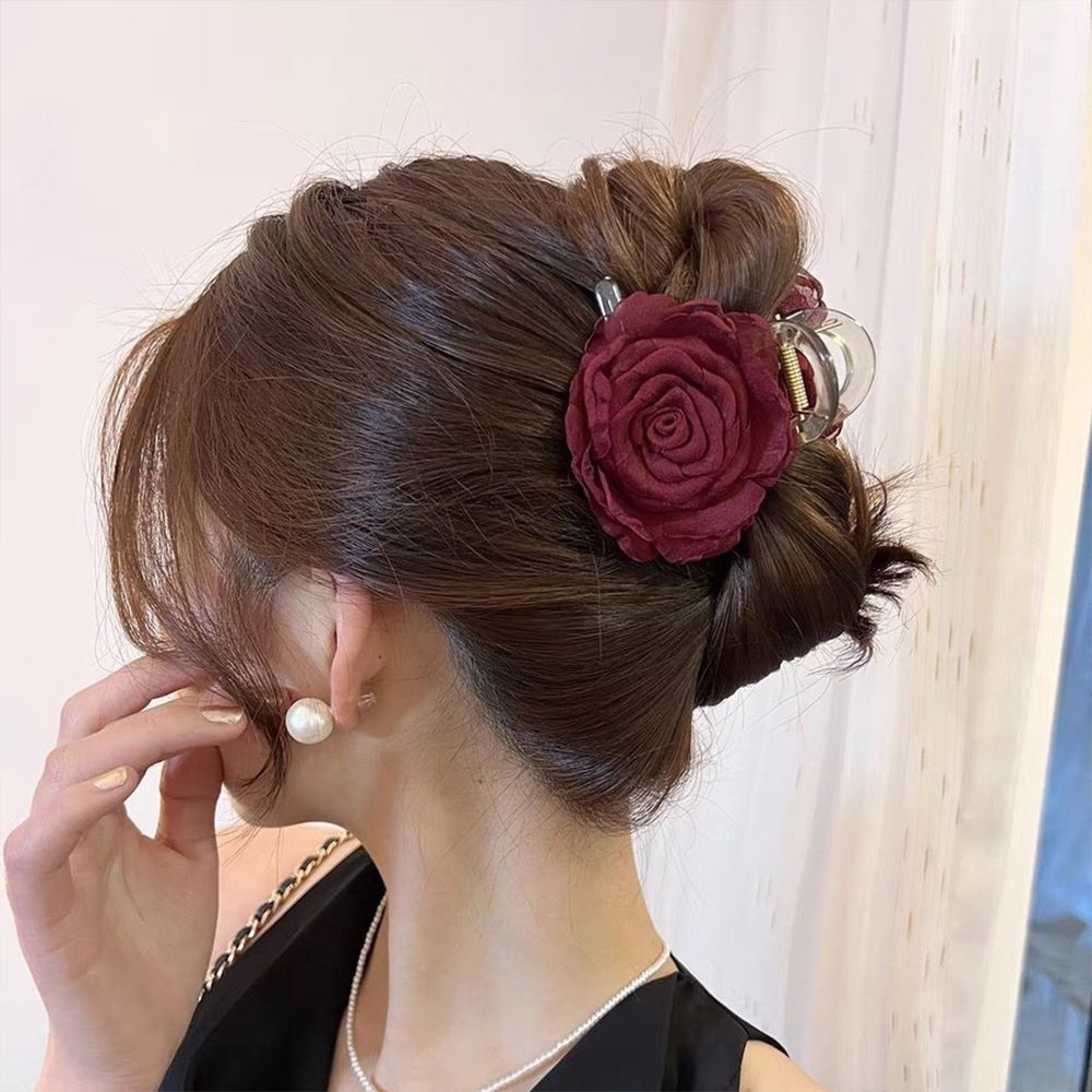 Best price for Rose Grab Clip Flower Headpiece New Back Head Clip Disc ...