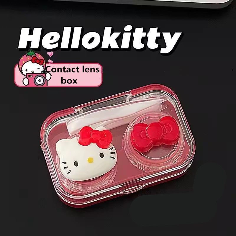 Best price for 1PC Kawaii Hello Kitty Mini Contact Lens Box Anime Girl ...