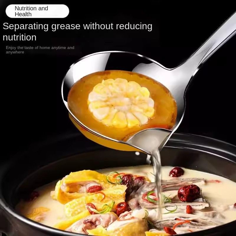 Best price for Stainless Steel Filter Spoon Soup Fat Oil Separator ...