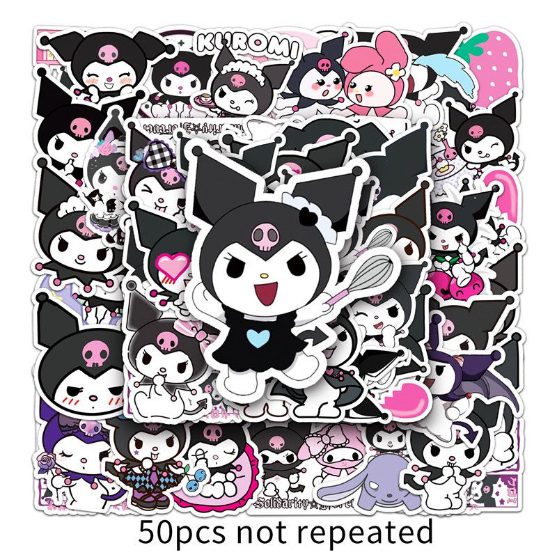 Best price for 50Pcs Cute Sanrio Kuromi Series Cartoon Cute Waterproof ...