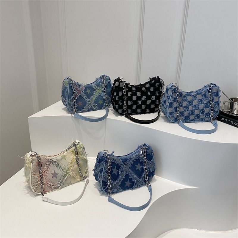 Best price for Retro Washed Denim Casual Bag for Women Shoulder Bag ...