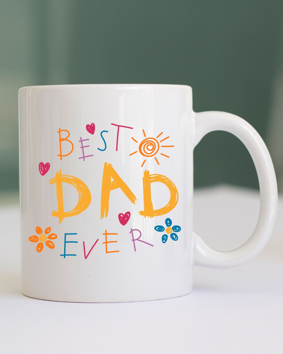 Best price for Best Dad Ever Mug | Cute Childlike Handwriting Gift from ...