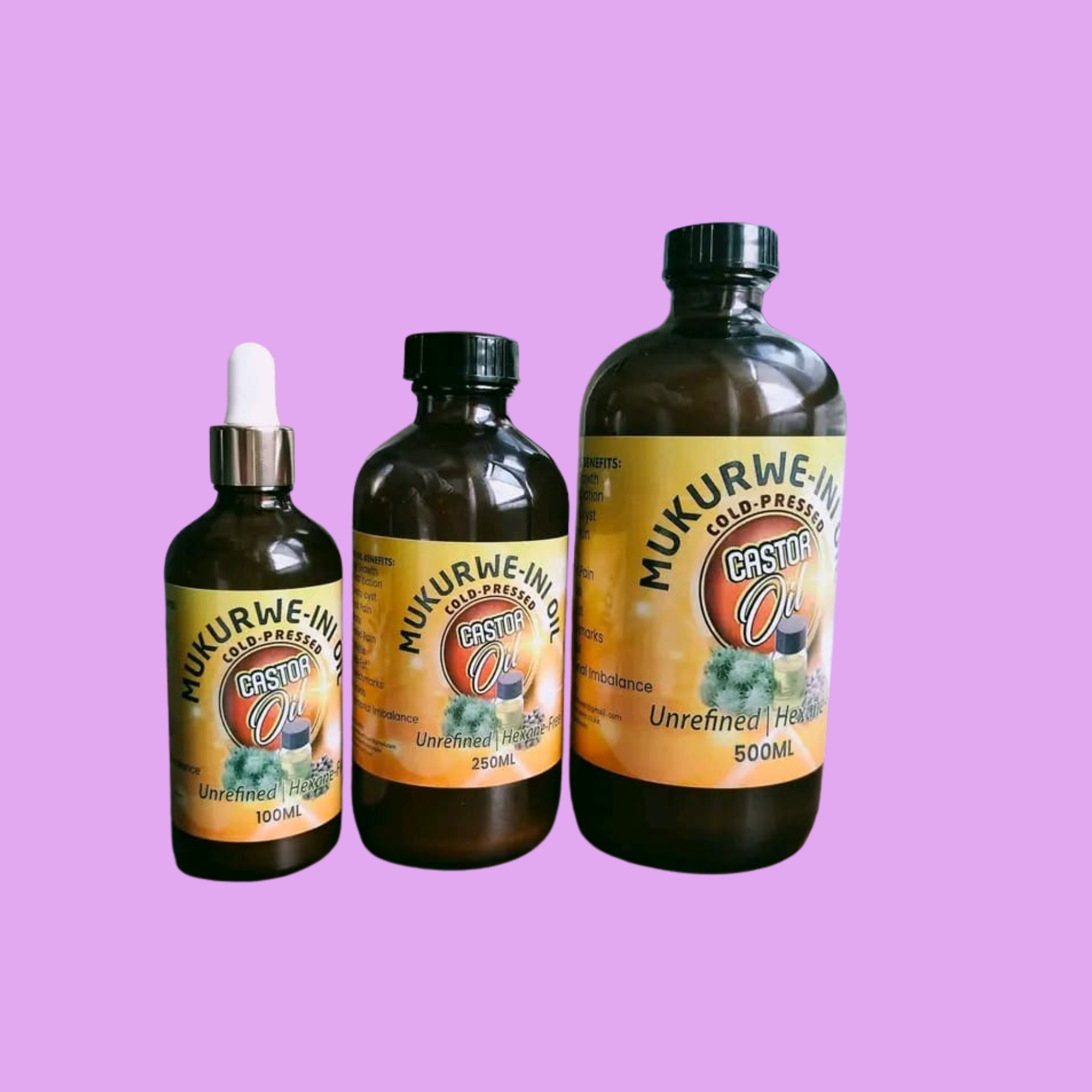Best price for 100% Pure Cold-Pressed Unrefined Castor Oil - For Rapid ...