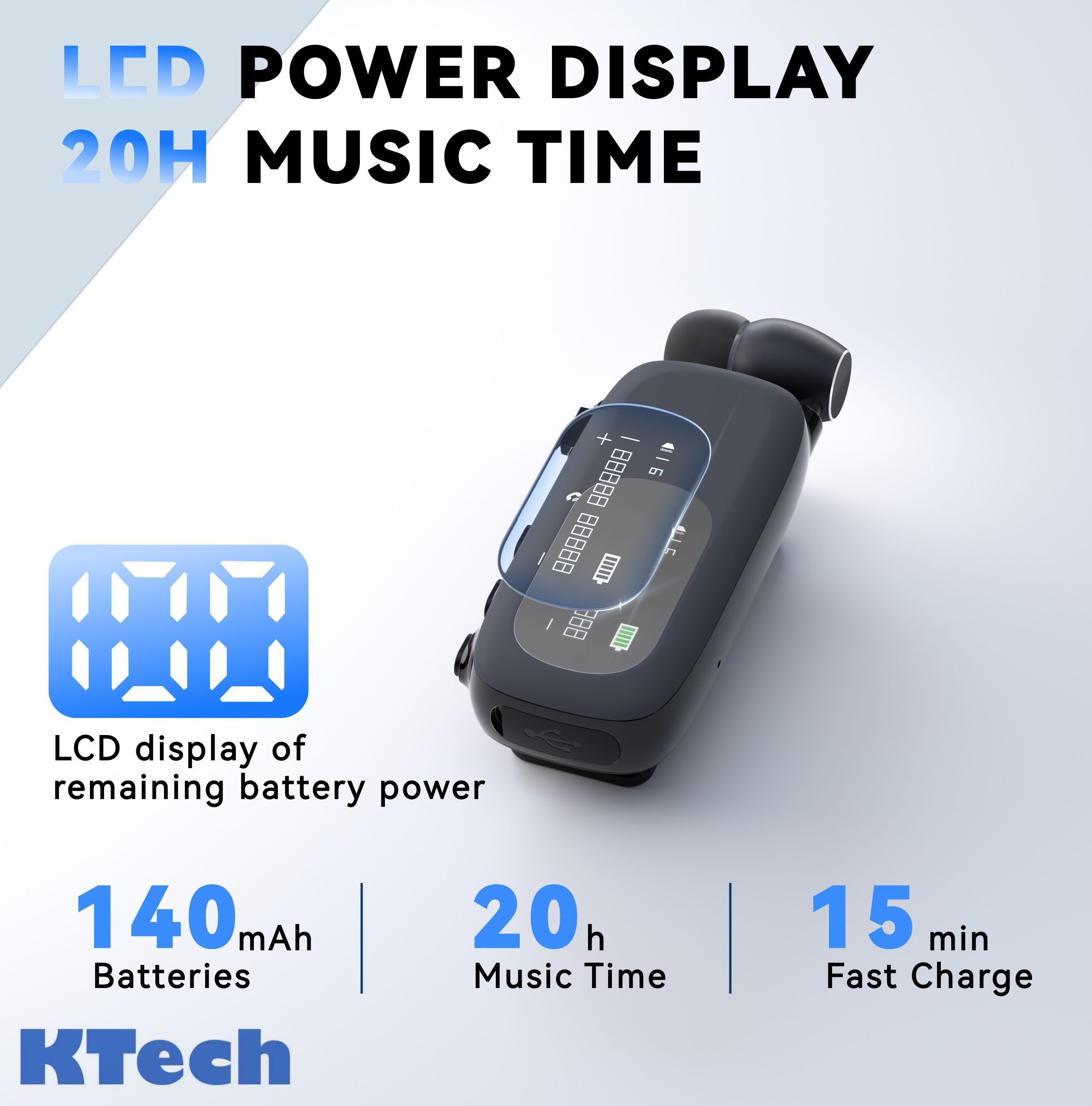 Best price for K75 Smart LCD Display Headset Stereo No Bluetooth Chip 5 ...