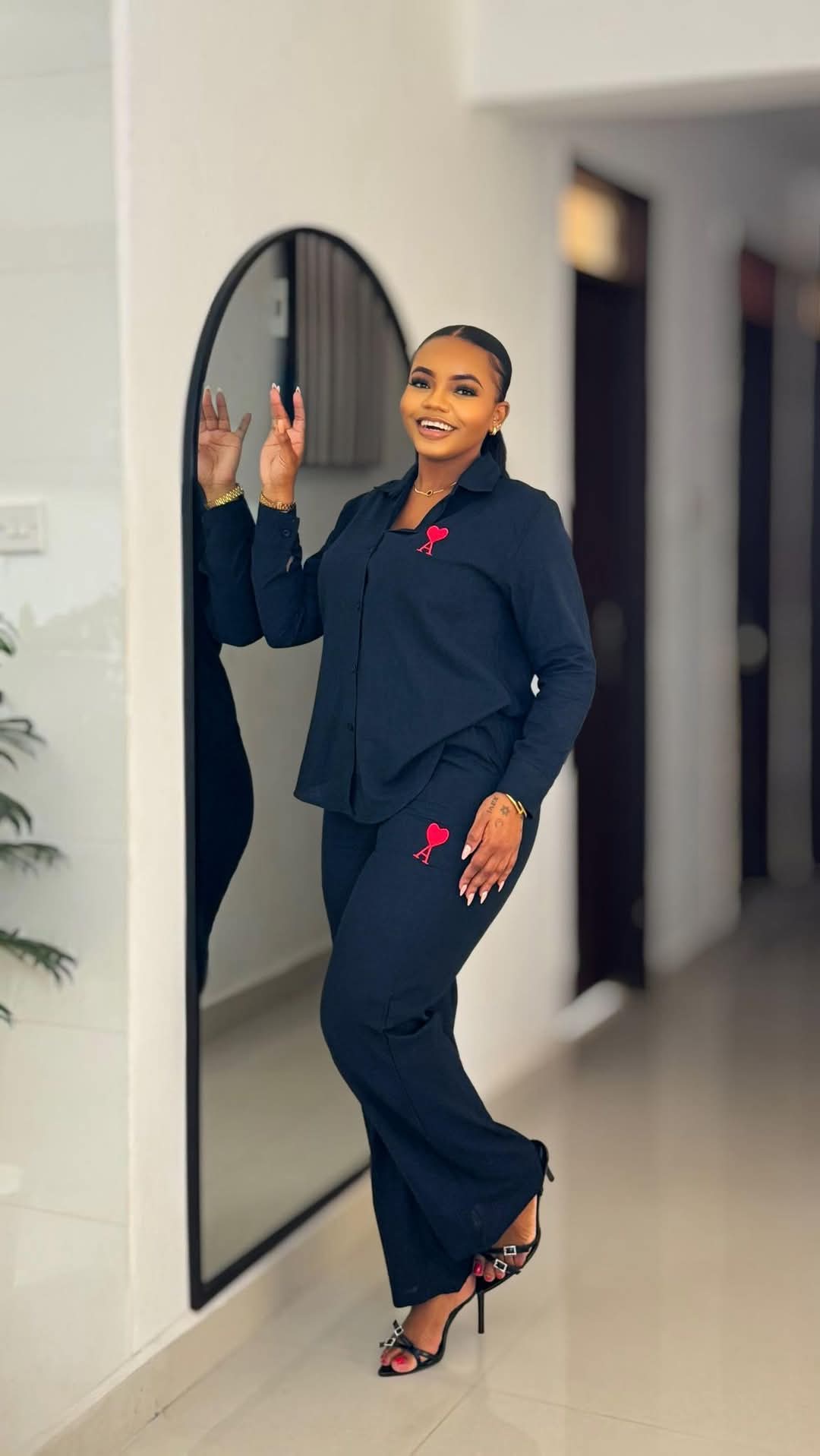 Best price for Fashion ladies 2 piece trouser suits-Color-Black-Size-M ...