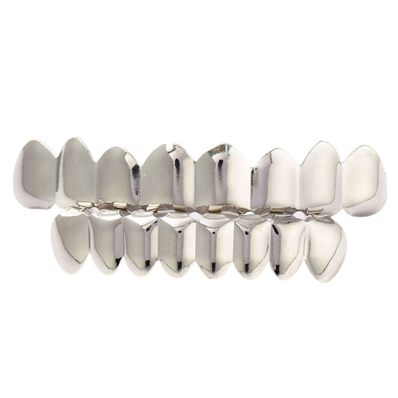 Best price for Full-Glossy Classic Eight-Tooth Hip Hop Gold/Silver ...