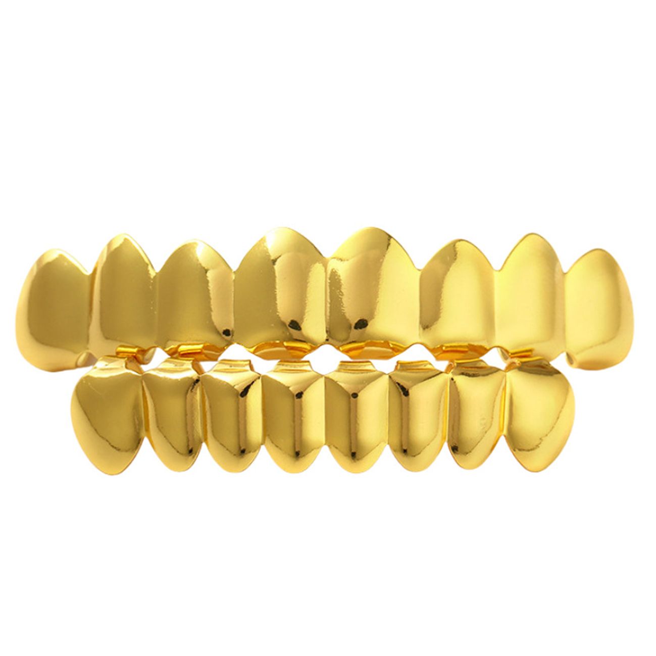 Best price for Full-Glossy Classic Eight-Tooth Hip Hop Gold/Silver ...