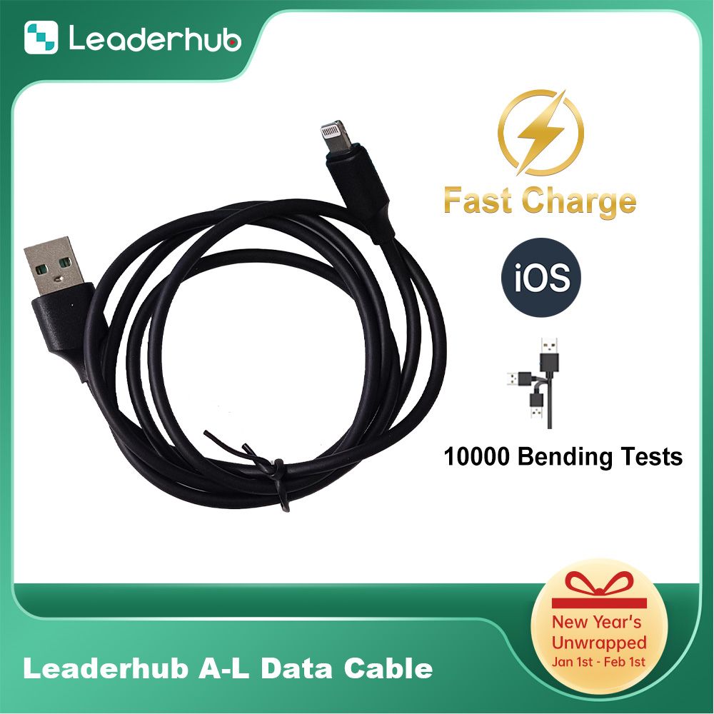 Best price for Leaderhub USB A-L 1M Black Fast Charging Data Cable for ...