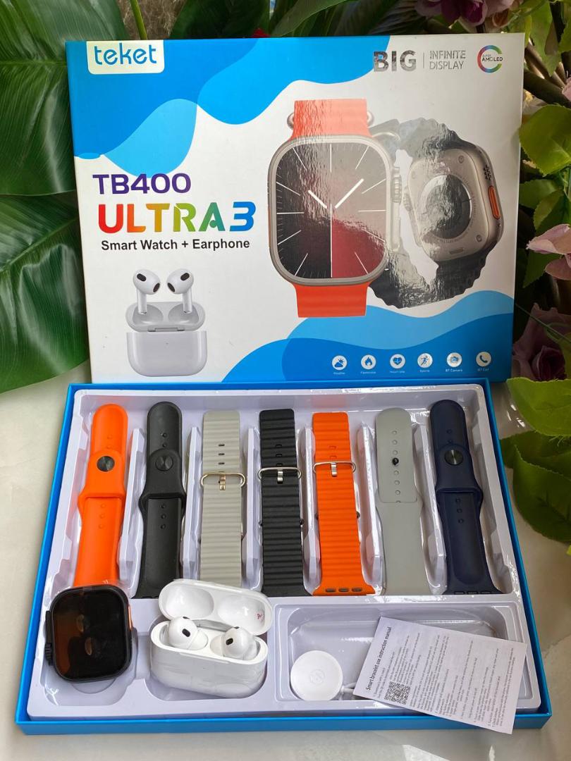 Best price for TB400 Ultra 3 Smart Watch + Wireless Earphones with 7 ...