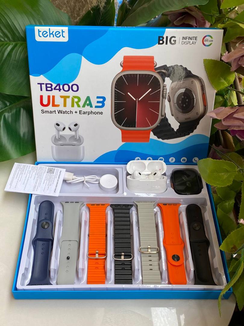 Best price for TB400 Ultra 3 Smart Watch + Wireless Earphones with 7 ...