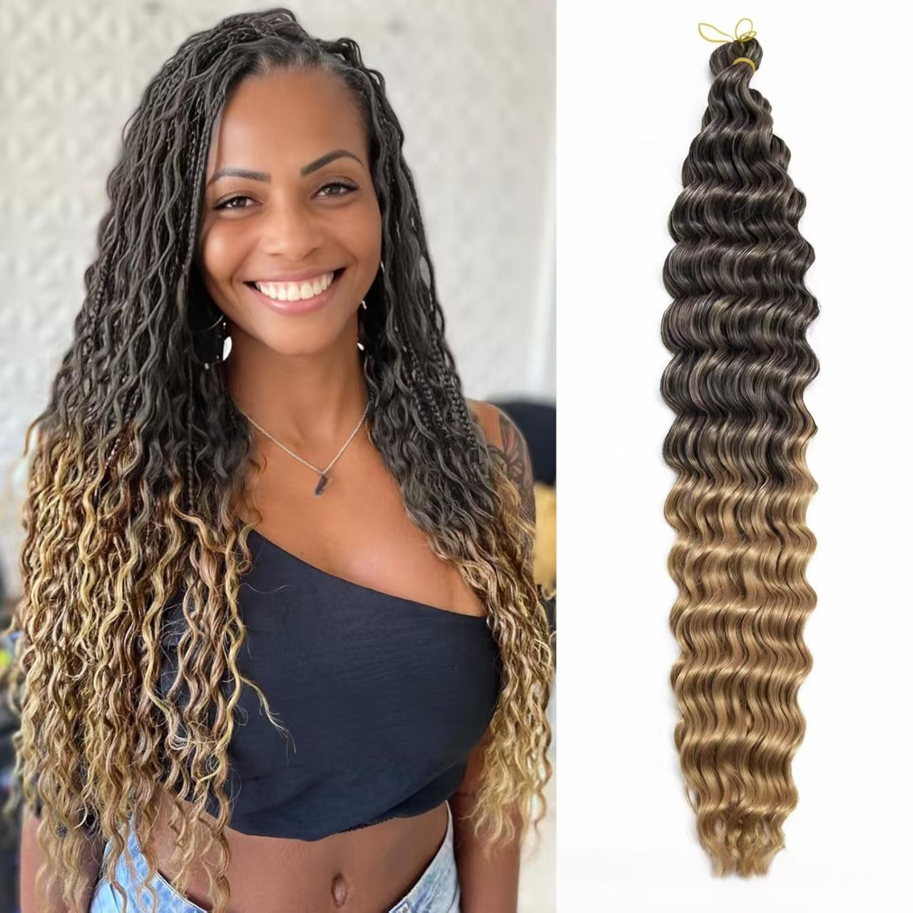 Best price for [Hair Bundles-Not a Full Wig] Crochet Wig with Three ...