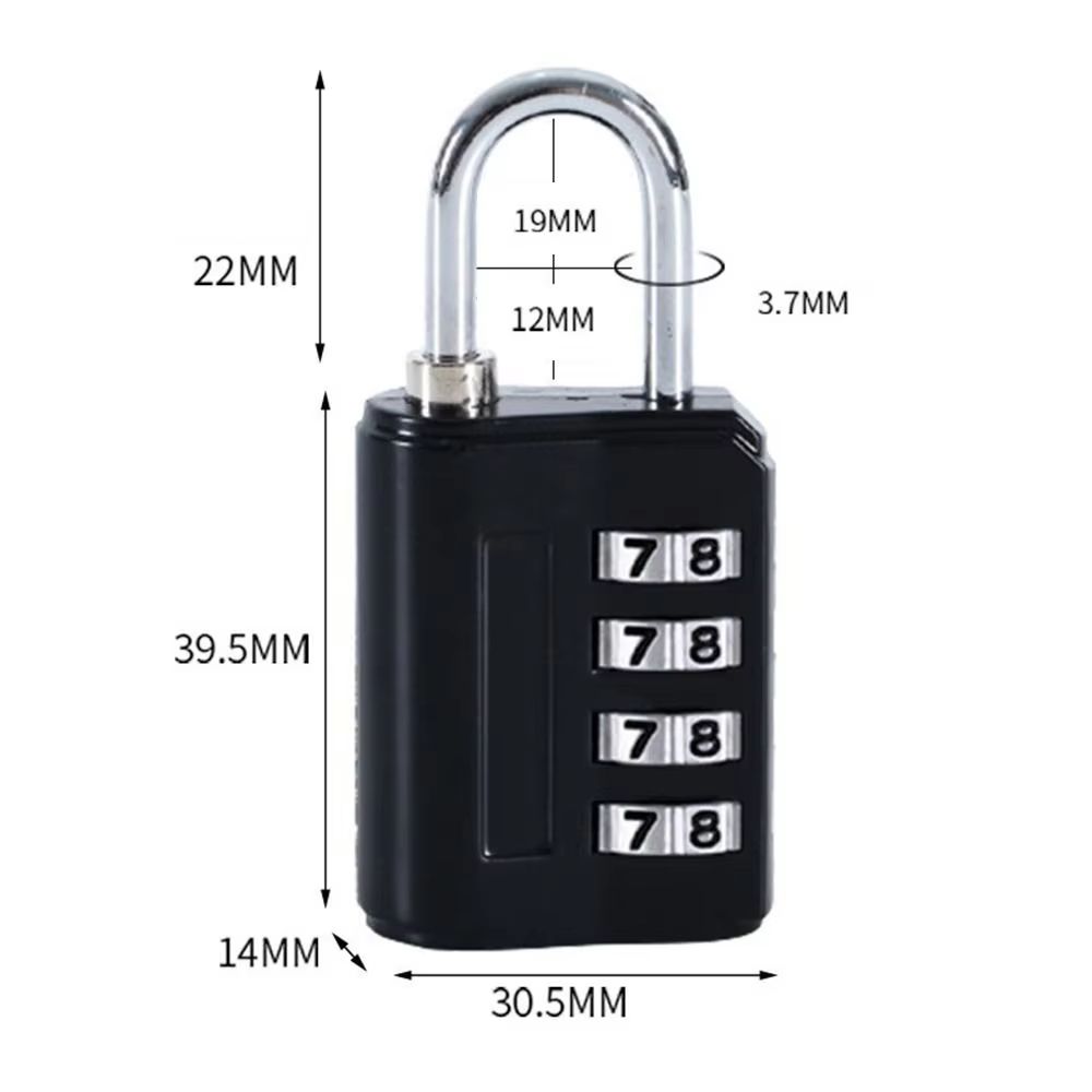 Best price for 4 Digit Number Combination Pad Lock Padlock Outdoor ...