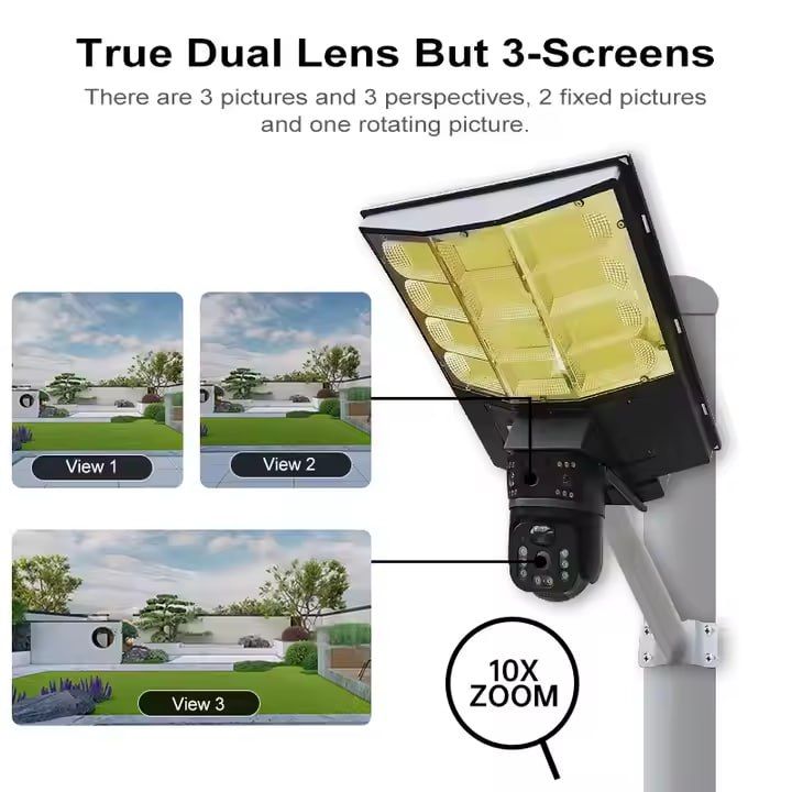 Best price for New 2-in-1 2025 V380pro 4K Outdoor Solar Camera Street ...