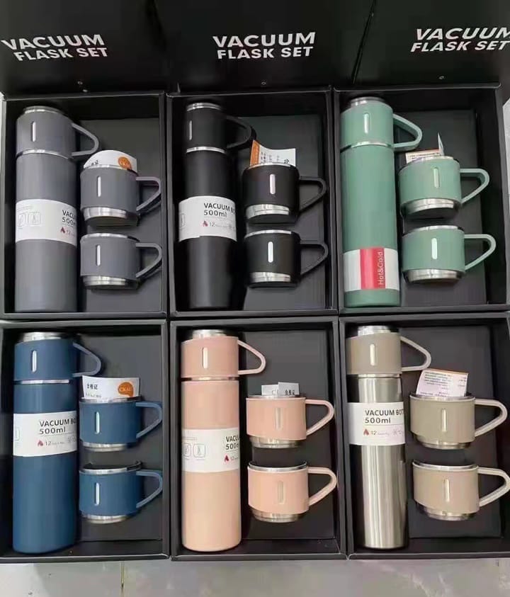 Best price for 3 in 1 Vacuum flask set Contains :2cups+500ml flask ...