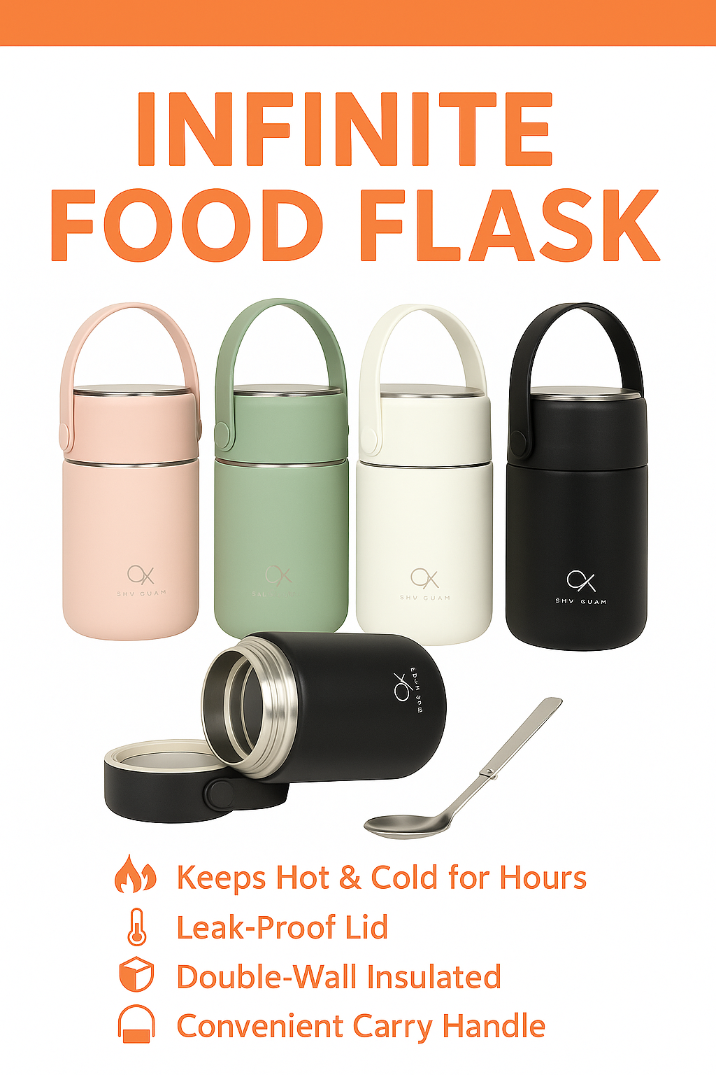 Best price for Infinite 1000ml Food Flask – Double Wall Stainless Steel ...