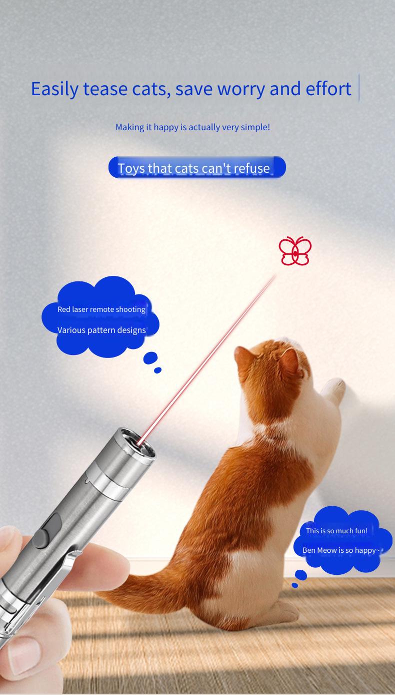 Best price for USB charging LED laser pointer 7-in-1 red UV flashlight ...